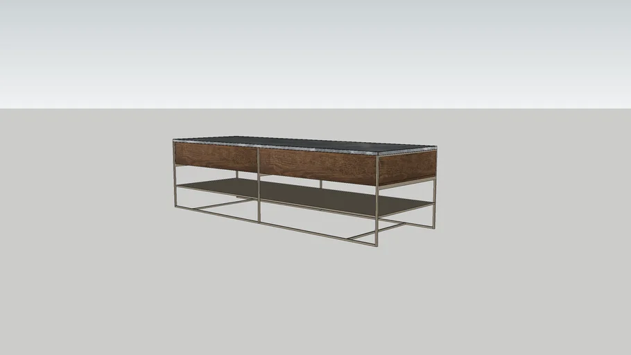Minotti Calder Bronze Console | 3D Warehouse