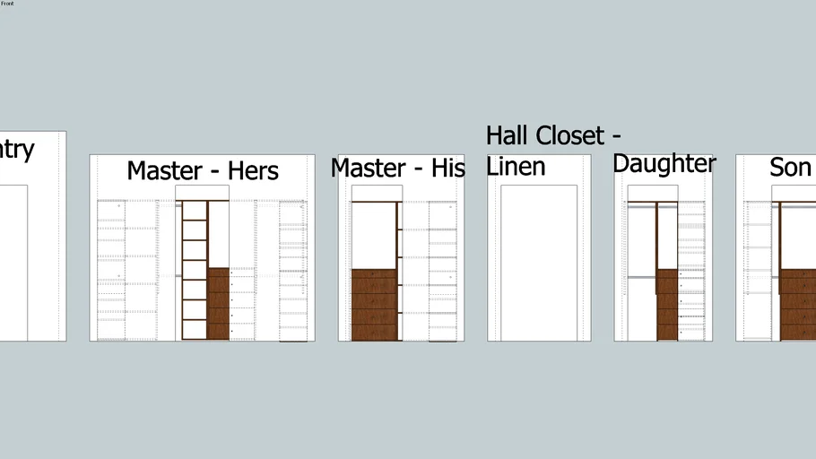 1329 Lake Houser Road - Closet Install | 3D Warehouse
