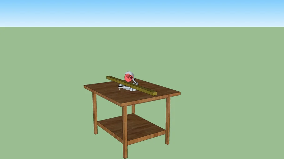 wooden saw table | 3D Warehouse