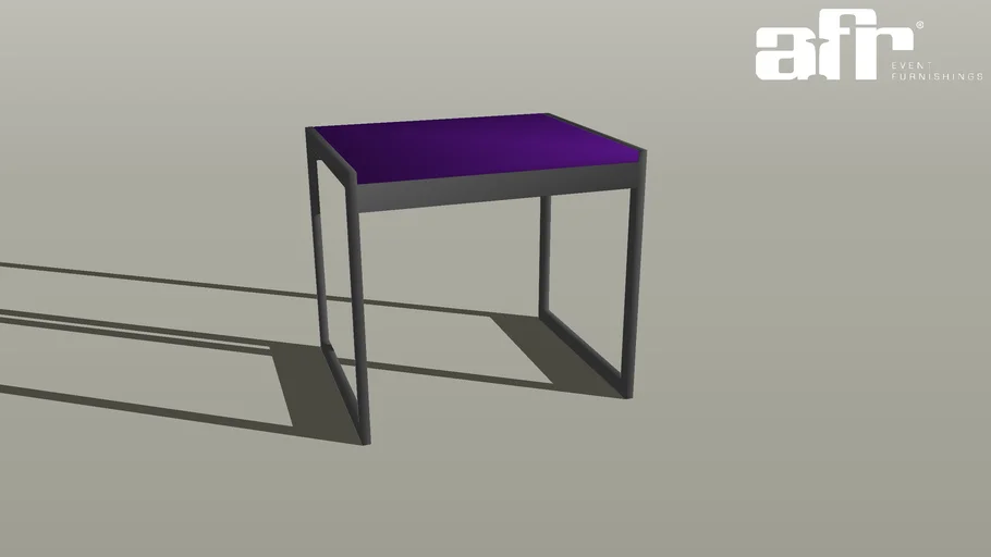 Aria End Table - Purple | 3D Warehouse