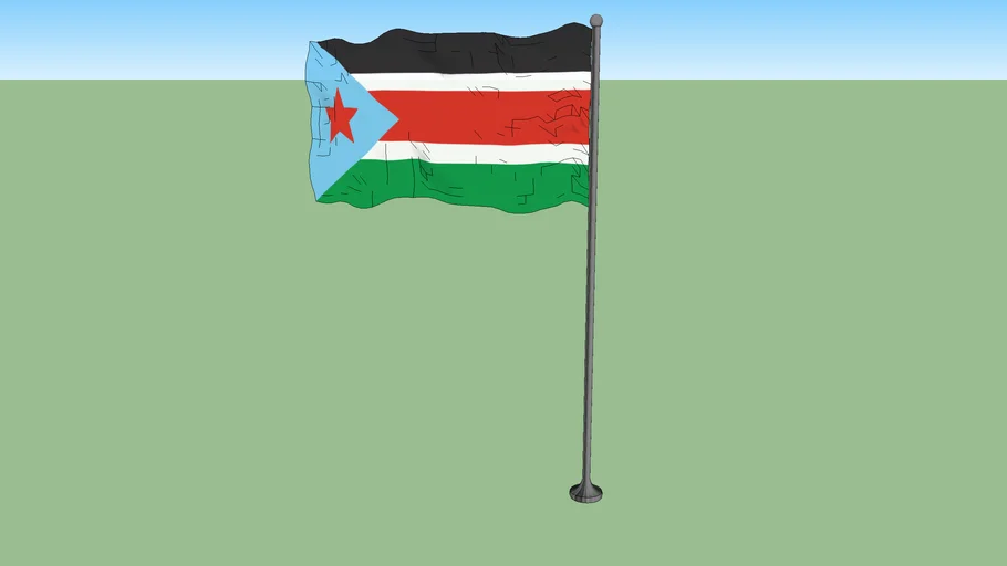 Flag of the SPLA 1983 | 3D Warehouse