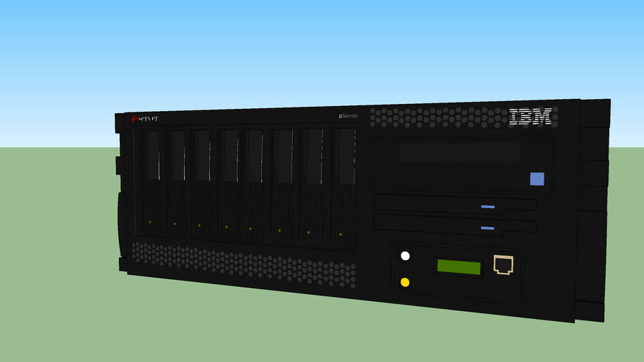 IBM eServer pSeries 615 (6C3P) rack mount server | 3D Warehouse