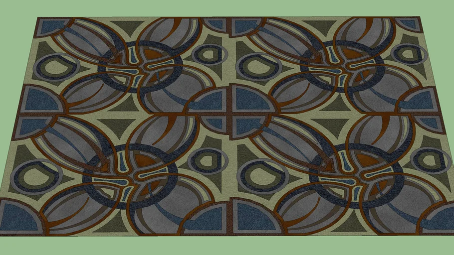 Large Contemporary Rug | 3D Warehouse