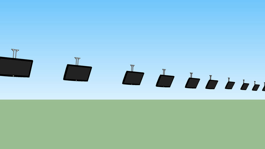 bowling alley tv screens | 3D Warehouse