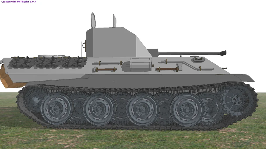 Sketchup-Msphysics.Flakpanzer V Coelian. | 3D Warehouse