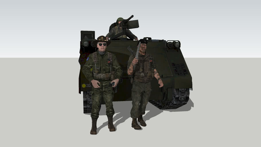 US Army M113A1 Mobile Command Post Carrier Set 01 | 3D Warehouse