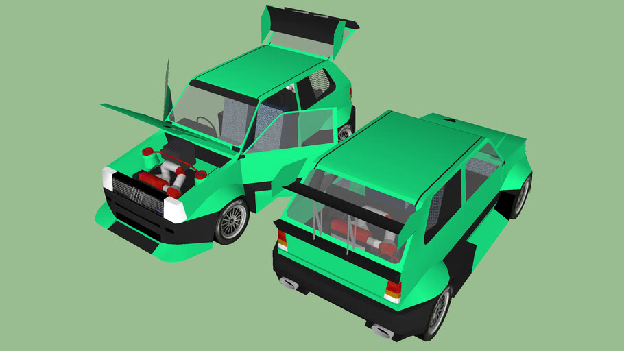 Fiat Panda Super Rallycross Race Car | 3D Warehouse