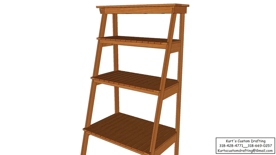 Ladder-Style Baker's Rack | 3D Warehouse