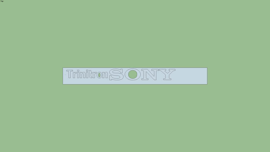 Trinitron and Sony logo | 3D Warehouse