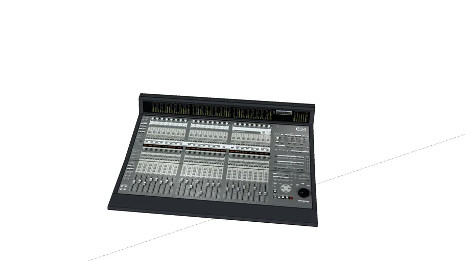 Digidesign C 24 control surface | 3D Warehouse