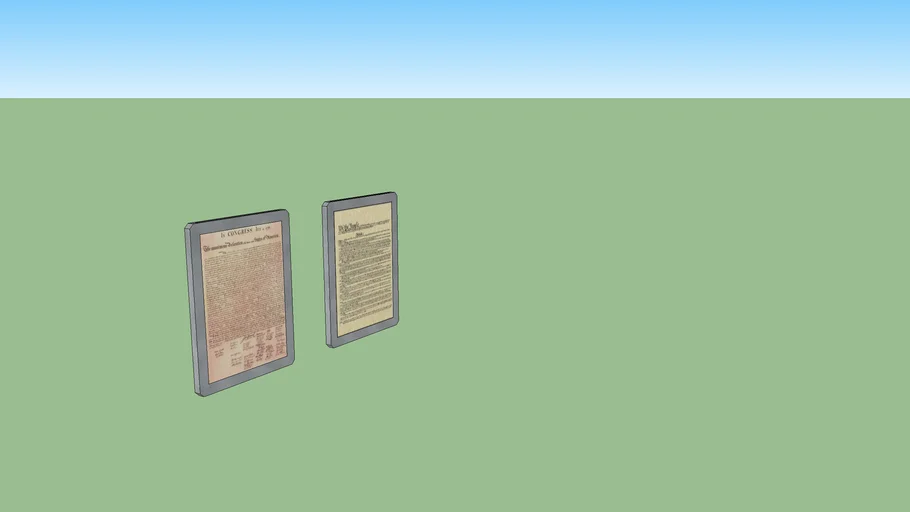 F311 Declaration of Independence and US Constitution | 3D Warehouse