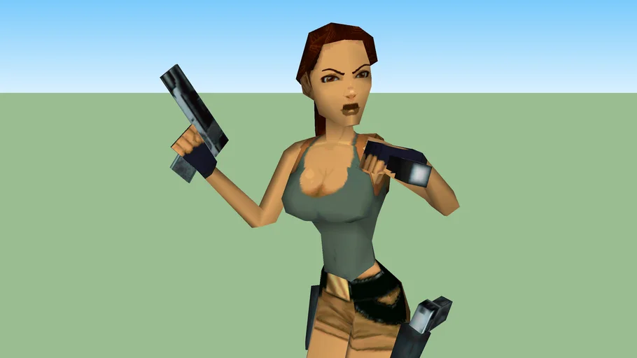 The Last Revelation Lara papercraft | 3D Warehouse