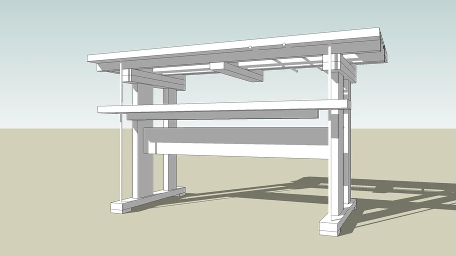 John White Workbench | 3D Warehouse