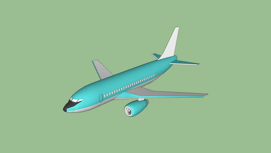 Flying passenger plane | 3D Warehouse