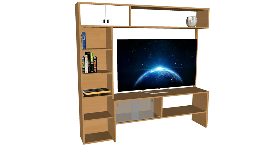 Mueble de TV +librero (stand tv) | 3D Warehouse