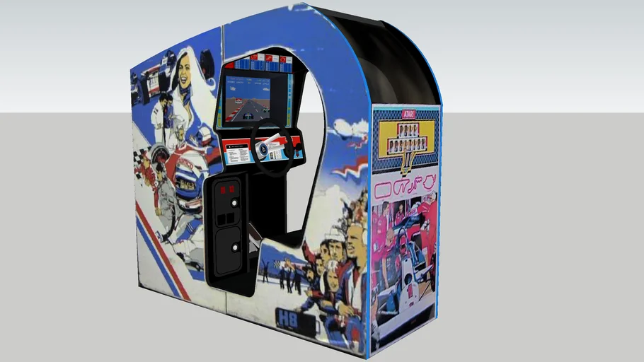 Pole Position II cockpit arcade game | 3D Warehouse
