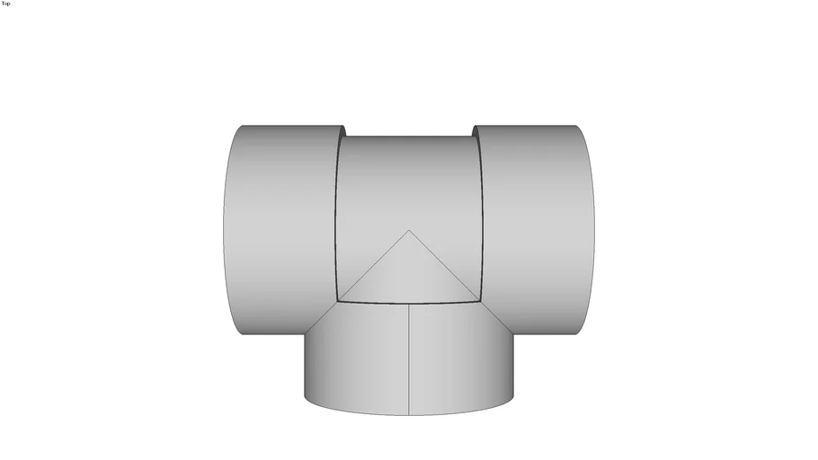 TEE, CLASS 6000 THD MET FTG, MM, ASME B1611, DN 65 | 3D Warehouse