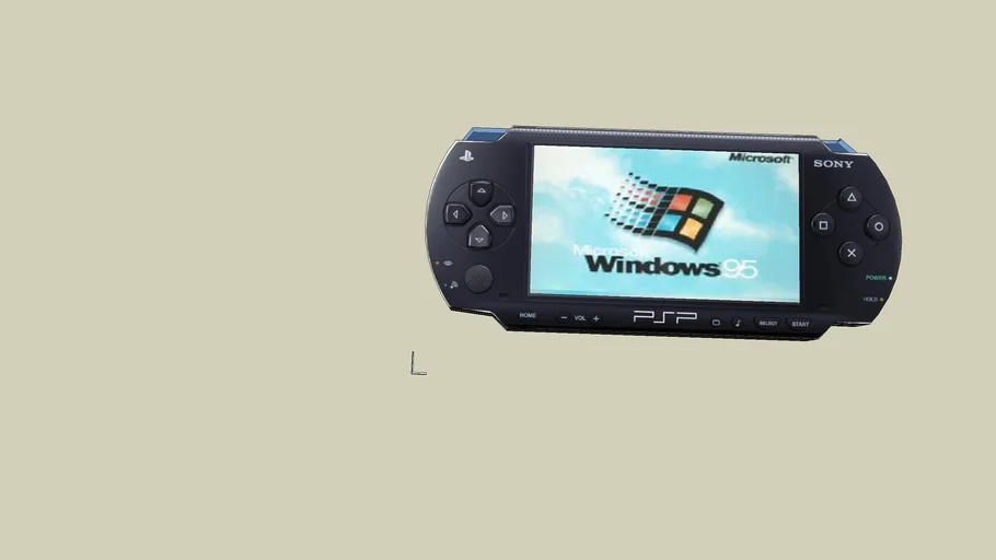 PSP w/ windows 95 installed on it | 3D Warehouse