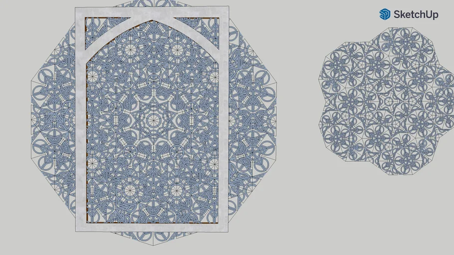Jali Islamic window screen | 3D Warehouse