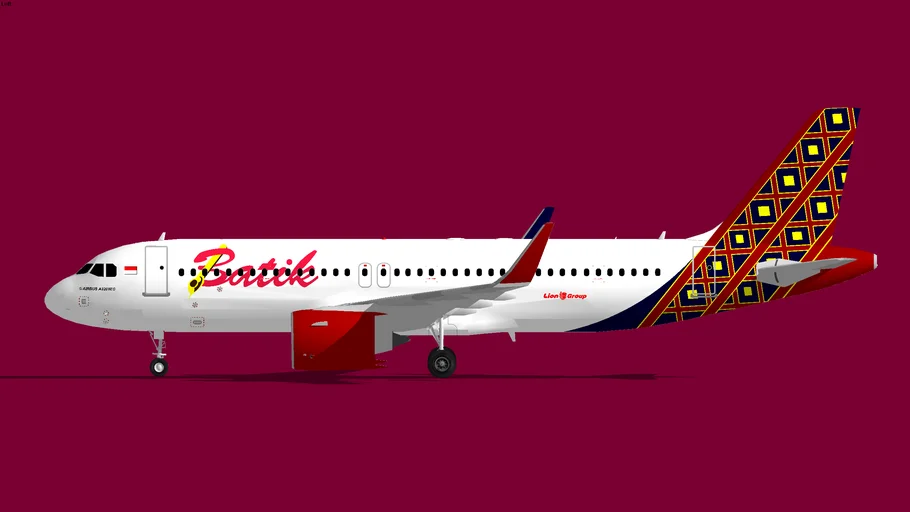 Batik Air Airbus A320Neo | 3D Warehouse