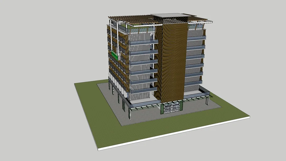 shipping container apartment building 2 | 3D Warehouse
