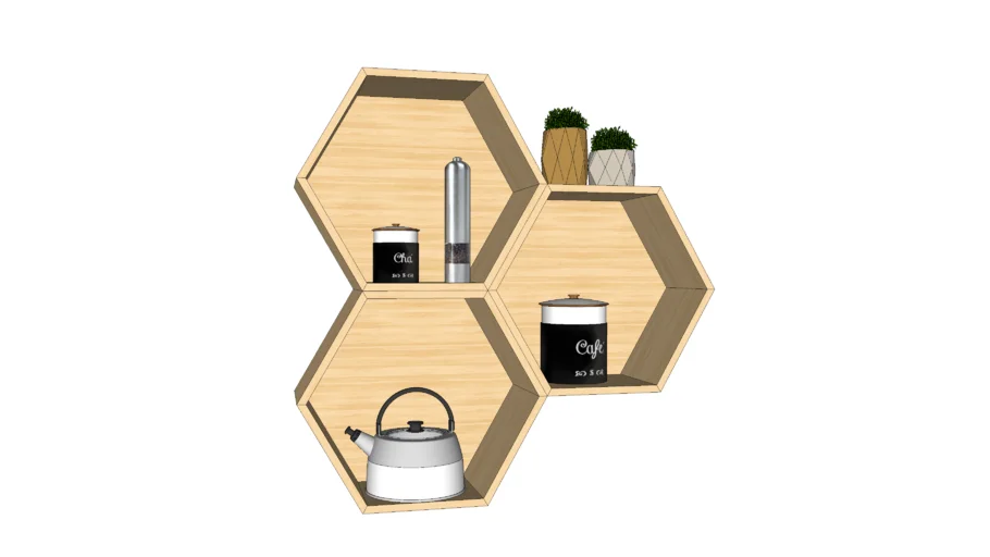 Nicho hexagonal - Decor cozinha | 3D Warehouse