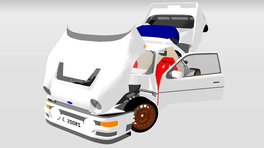 Ford RS 200 Rally Version | 3D Warehouse