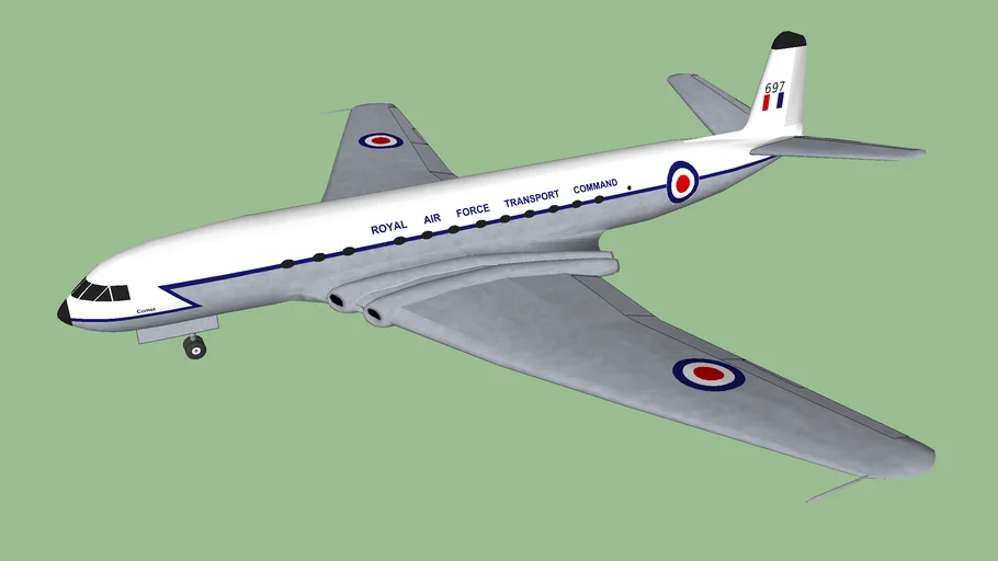 Royal Air Force De Havilland Comet C2 | 3D Warehouse