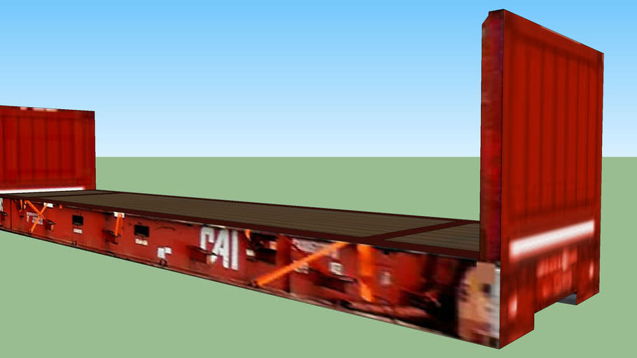 CAI Flat Rack 40' | 3D Warehouse