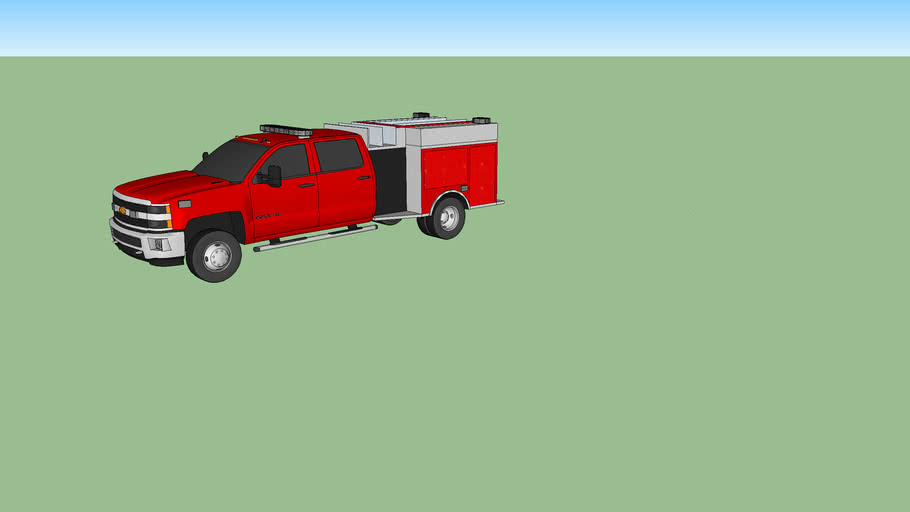 2015 Chevy 3500HD Pierce Mini Pumper | 3D Warehouse