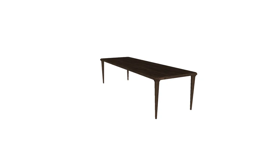 Eettafel Jiska 300x100 - bruin | 3D Warehouse