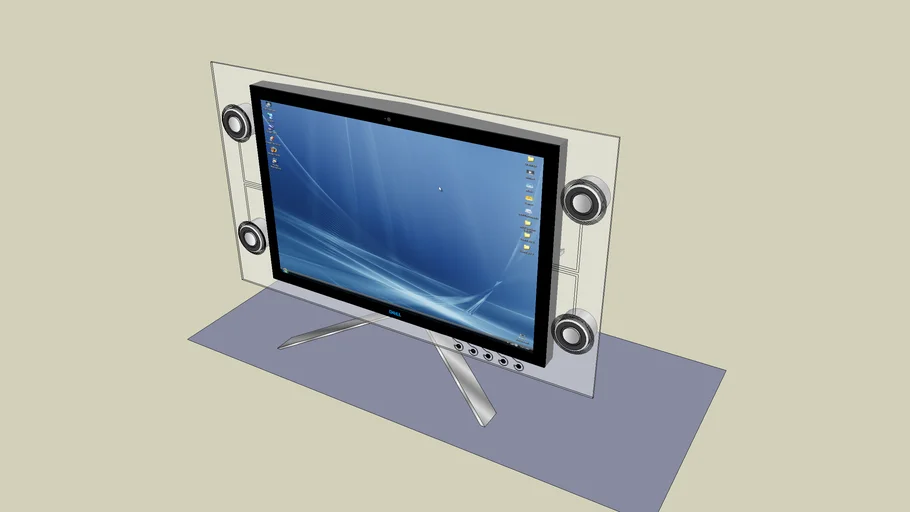 Dell Crystal 22' Widescreen Monitor | 3D Warehouse