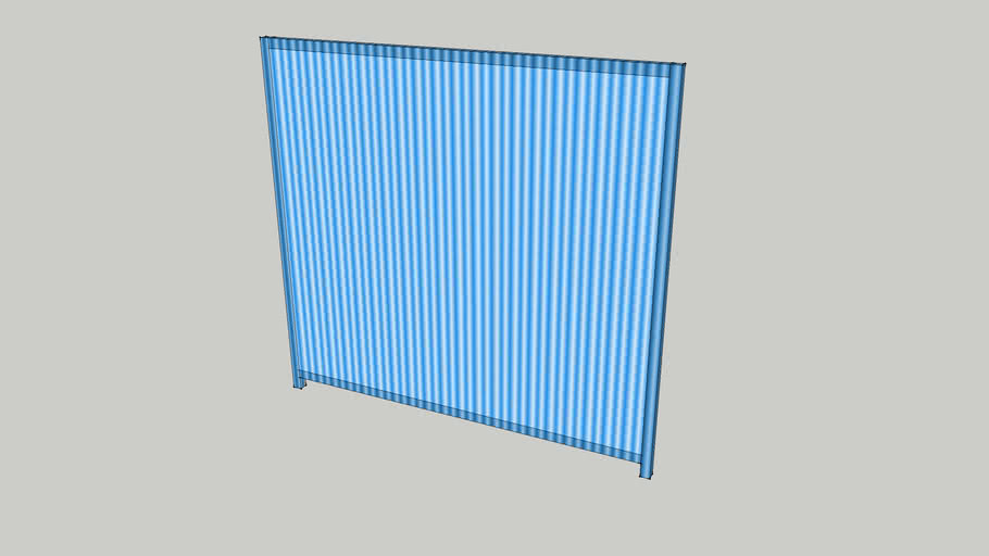 Metal hoarding panel 2m x 2.15m | 3D Warehouse