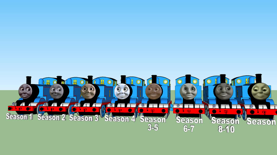 Thomas the Tank Engine's TV Series faces (Season 1-11) | 3D Warehouse