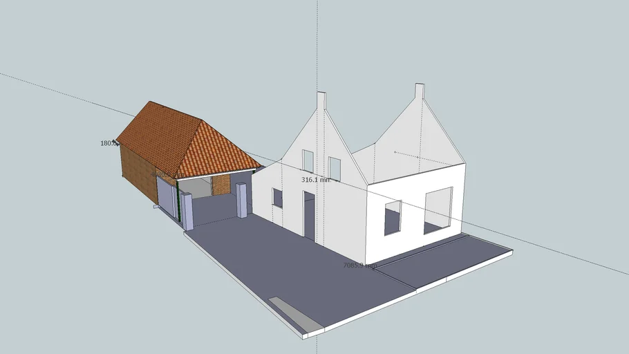 AutoSave_Garage woonhuis en inrit 21-02-19.skp | 3D Warehouse