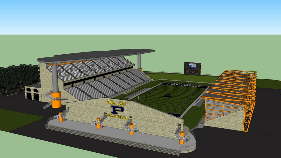 Dillon Panthers Herrmann Field (Fictional) | 3D Warehouse