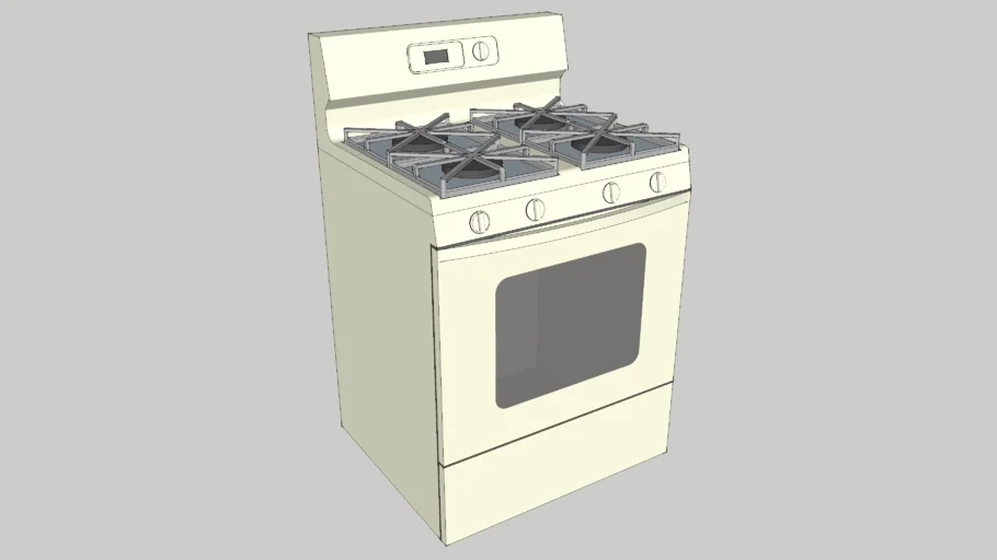Free Standing Gas Range | 3D Warehouse