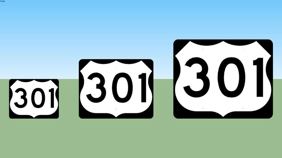 U.S. 301 Sign | 3D Warehouse