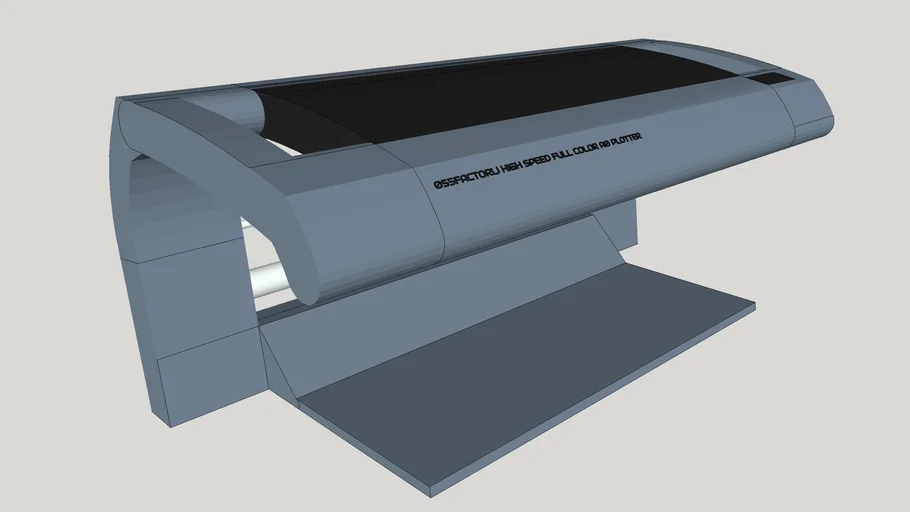 HIGH SPEED FULL COLOR A0 PLOTTER | 3D Warehouse