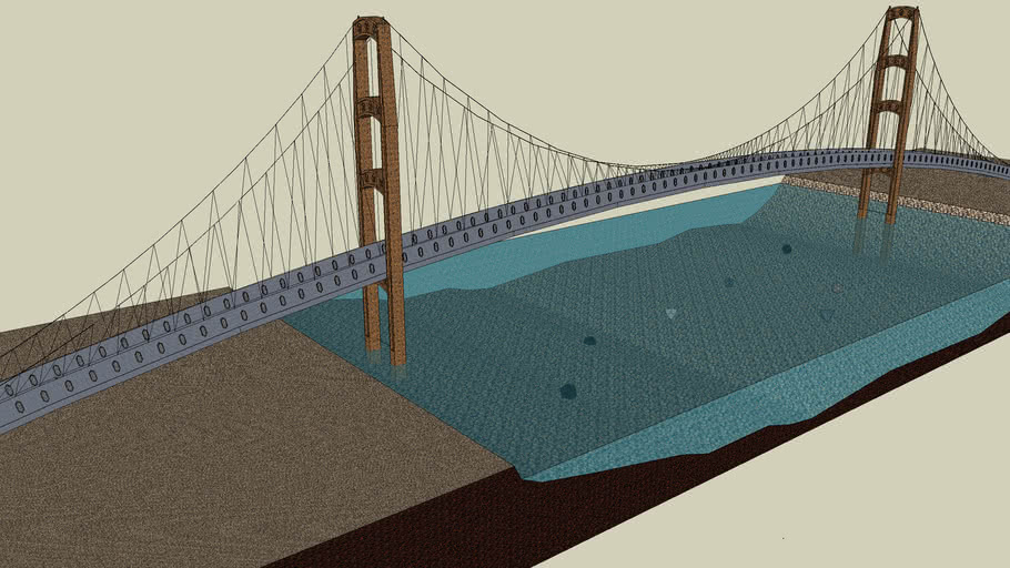 Suspension bridge | 3D Warehouse