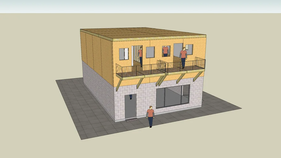 COD4 building-crossroads | 3D Warehouse