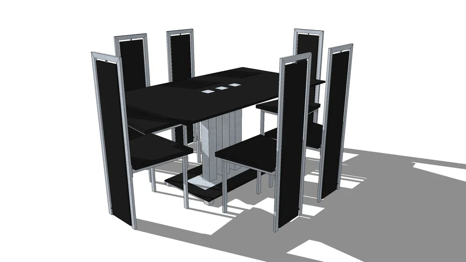 Table & 6 Chairs | 3D Warehouse