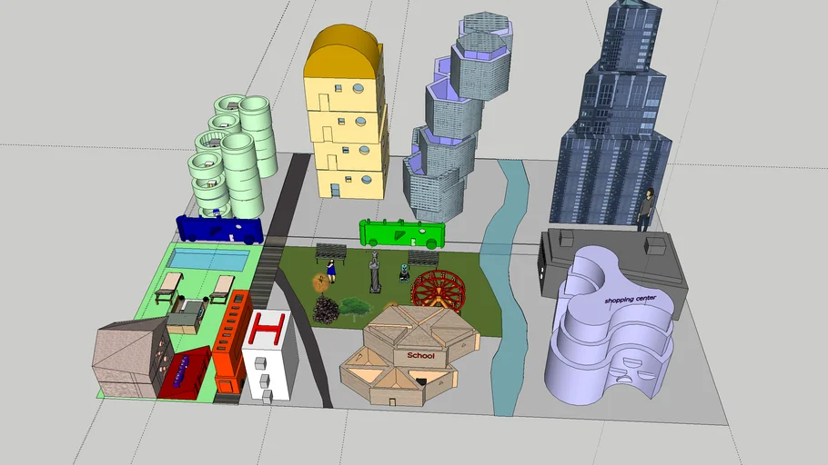 Geometric city | 3D Warehouse