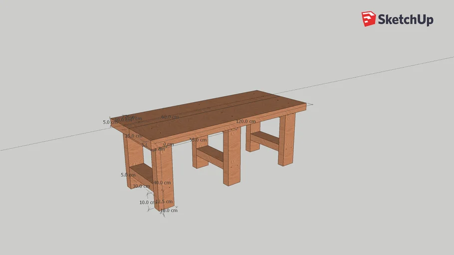 Final Bench | 3D Warehouse