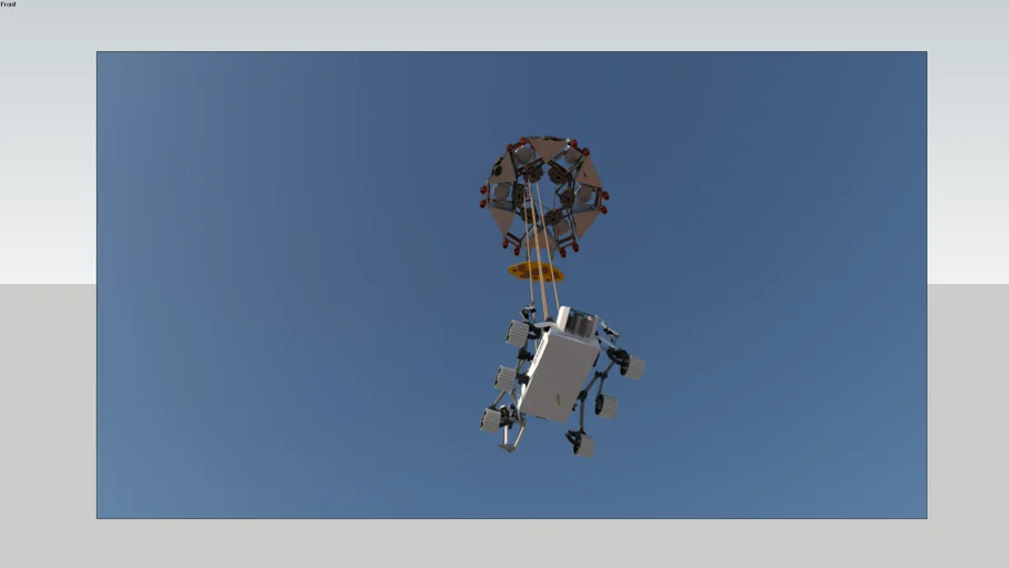 MARS ROVER PERSEVERANCE LANDING WITH JETPACK HELP | 3D Warehouse