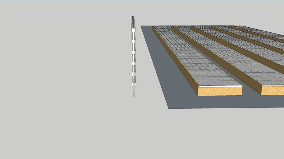 Mur NFT horizontal 6 mètres | 3D Warehouse