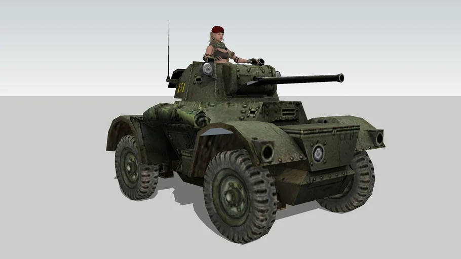 WW2 British Daimler Scout Car Set 01 | 3D Warehouse