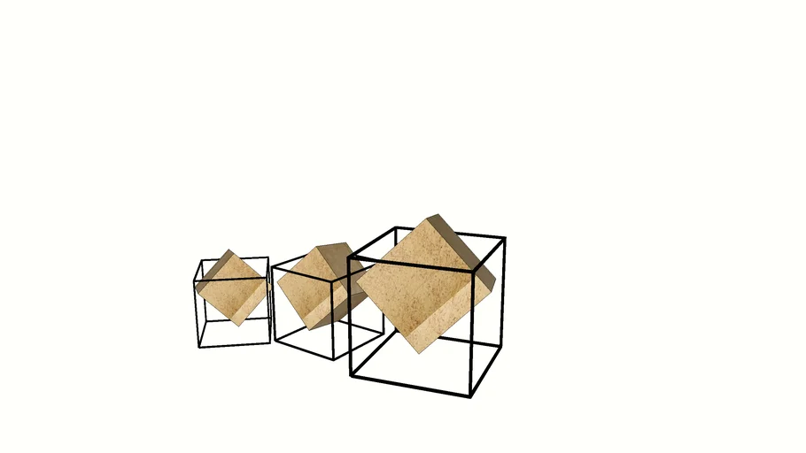 DECORATIVE SCULPTURE, CUBES | 3D Warehouse