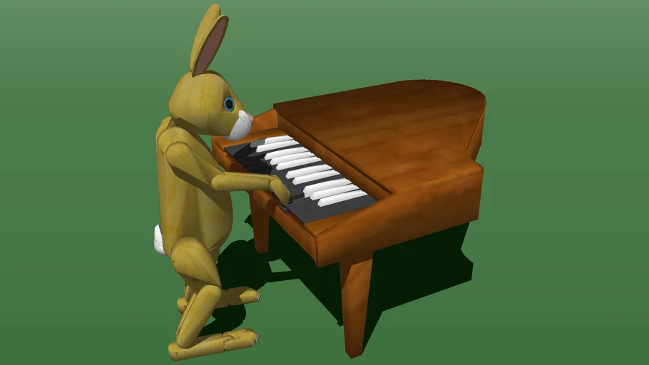 Piano Rabbit | 3D Warehouse