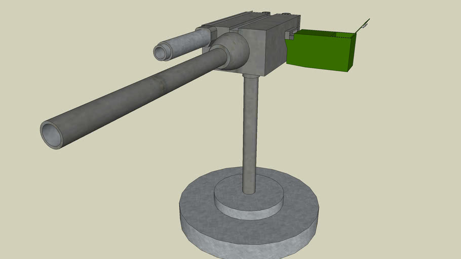 .50 caliber Machine Gun Turret | 3D Warehouse